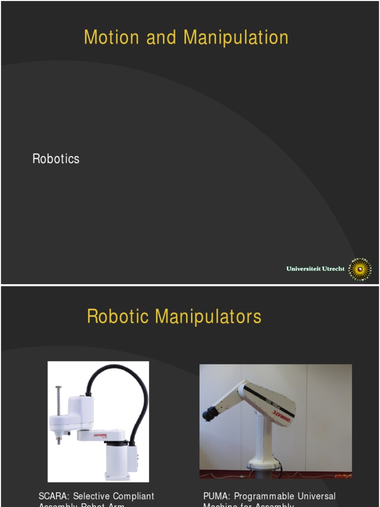 Motion and Manipulation: Robotics | Robotics | Physics & Mathematics