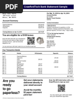 Chase Bank Statement Template - 1 | PDF | Deposit Account | Financial ...