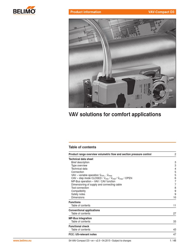 VAV-Compact-D3 2 0 en PDF | PDF | Alternating Current | Mobile App