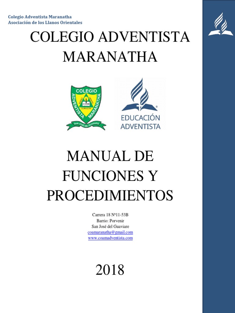 Manual Operativo PDF | Descargar gratis PDF | Maestros | Planificación