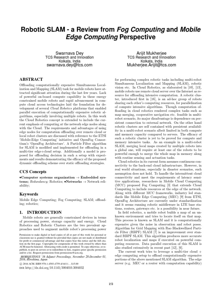 Robotic SLAM Review | PDF | Parallel Computing | Cloud Computing