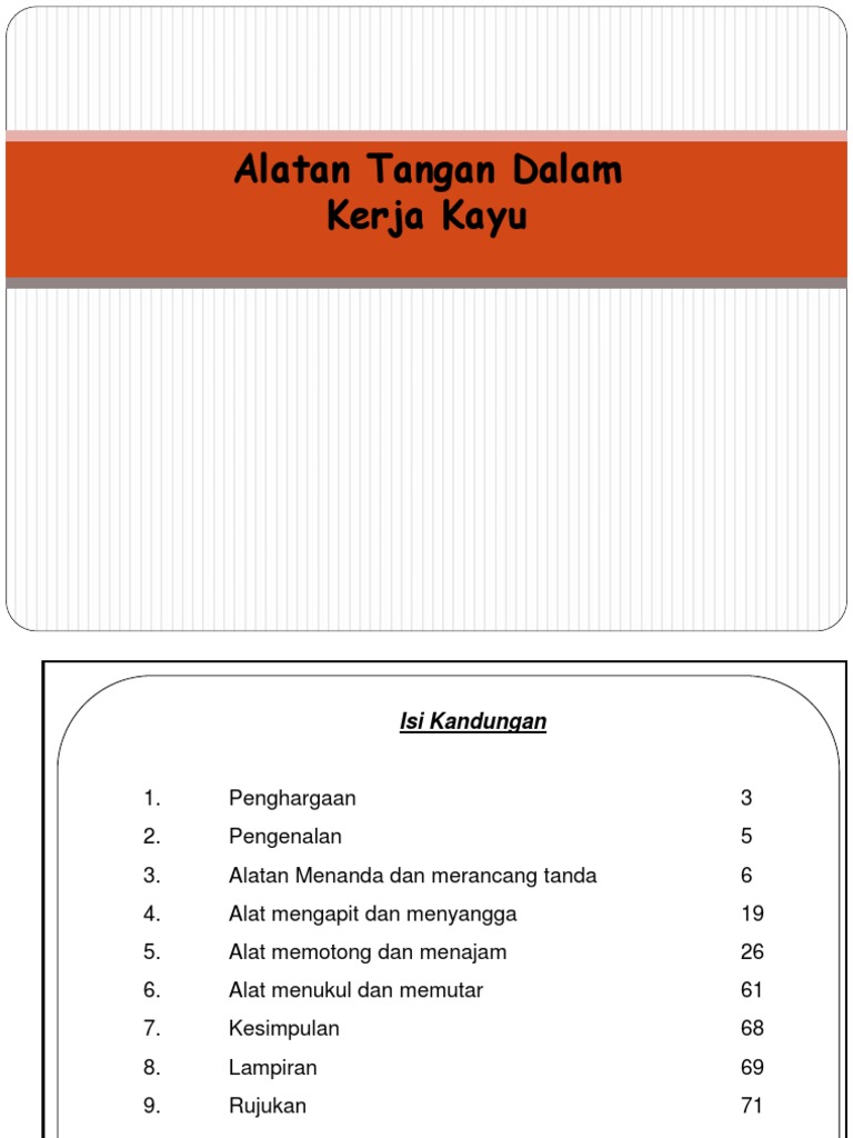 Alatan Tangan Kerja Kayu | PDF