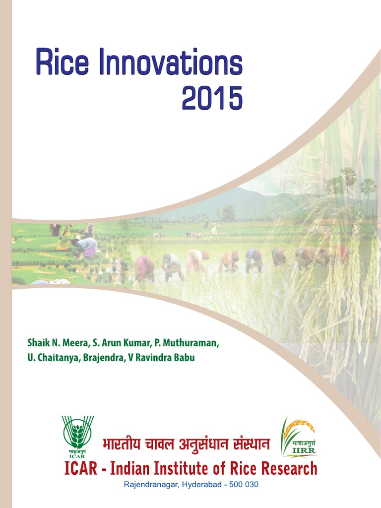 Rice Innovations 2015 Overview | PDF | Organic Farming | Rice
