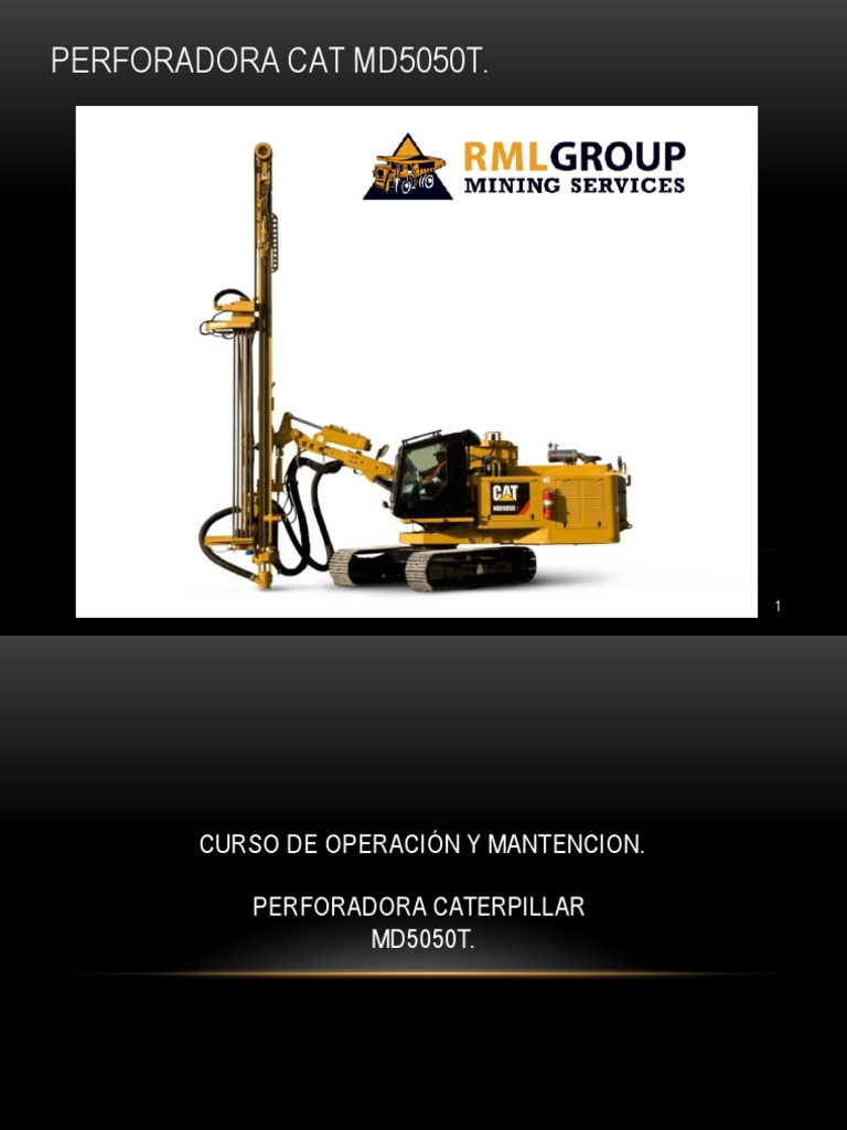Perforadora Cat Md5050t | PDF | Agua | Energía y recursos