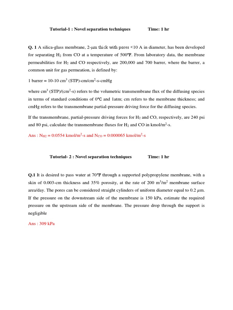 Tutorial NST | PDF | Membrane | Solution