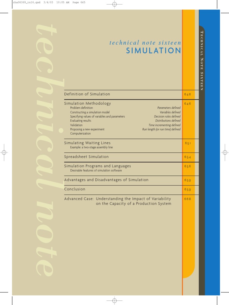 Simulation PDF | PDF | Mathematical Model | Simulation