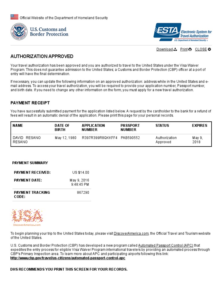 Authorization Approved: Payment Receipt | PDF | Government Information ...