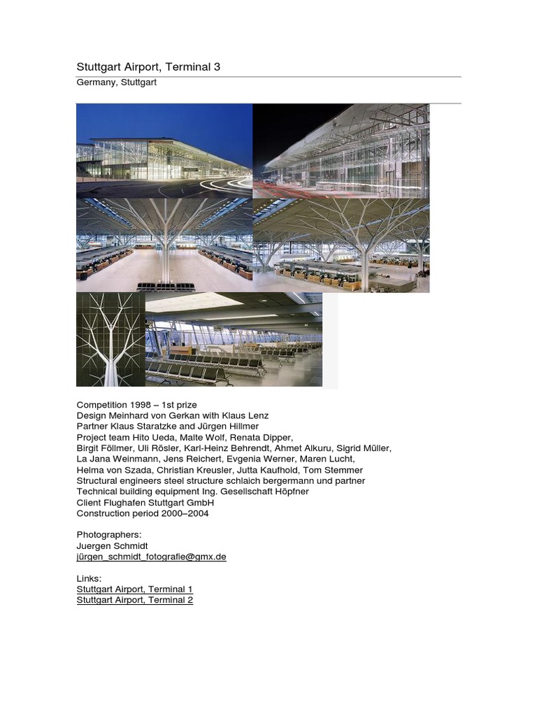Stuttgart Airport Terminal 3 Overview | PDF