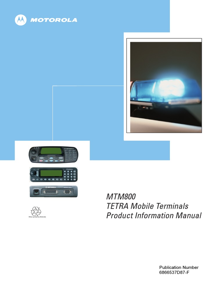 6866537D87 F Enus MTM800 Product Information Manual | PDF | Telephone ...