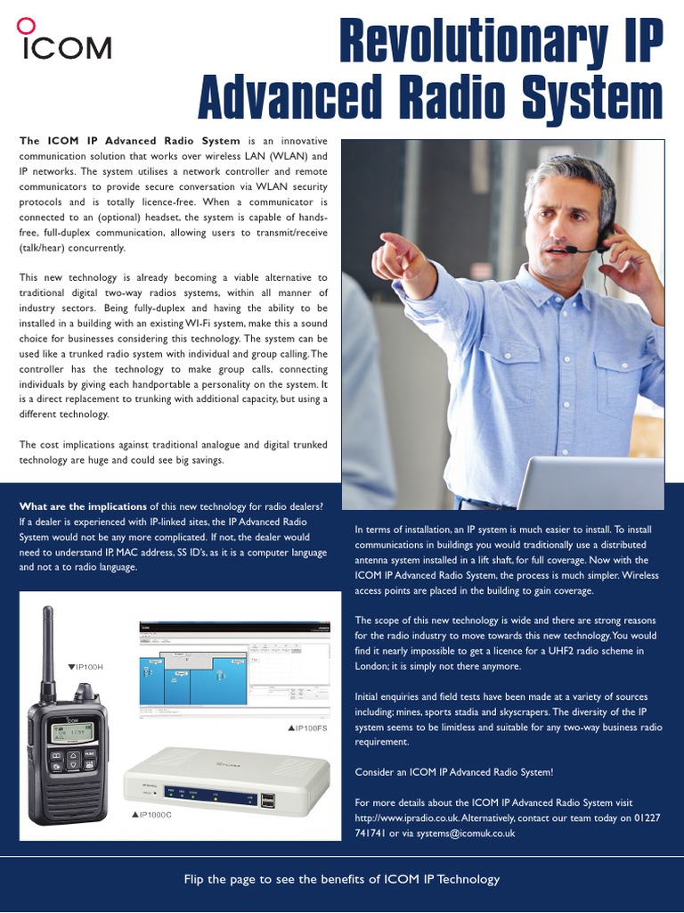 The ICOM IP Advanced Radio System Is An Innovative | PDF | Wireless Lan ...