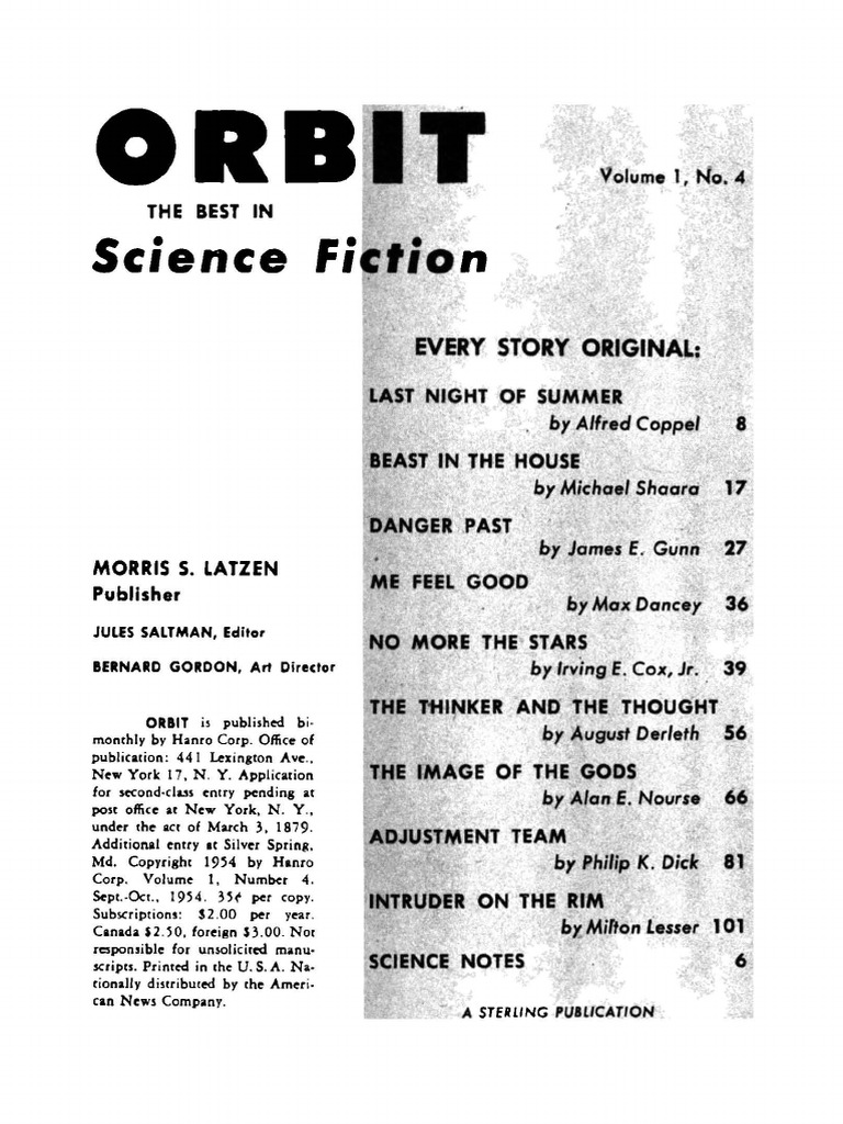 Adjustment Team by PhilipK Dick PDF | PDF