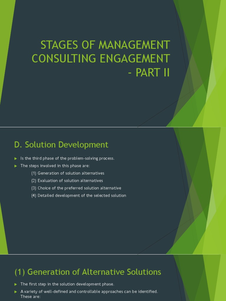 Stages of Management Consulting Engagement | PDF | Evaluation | Epistemology