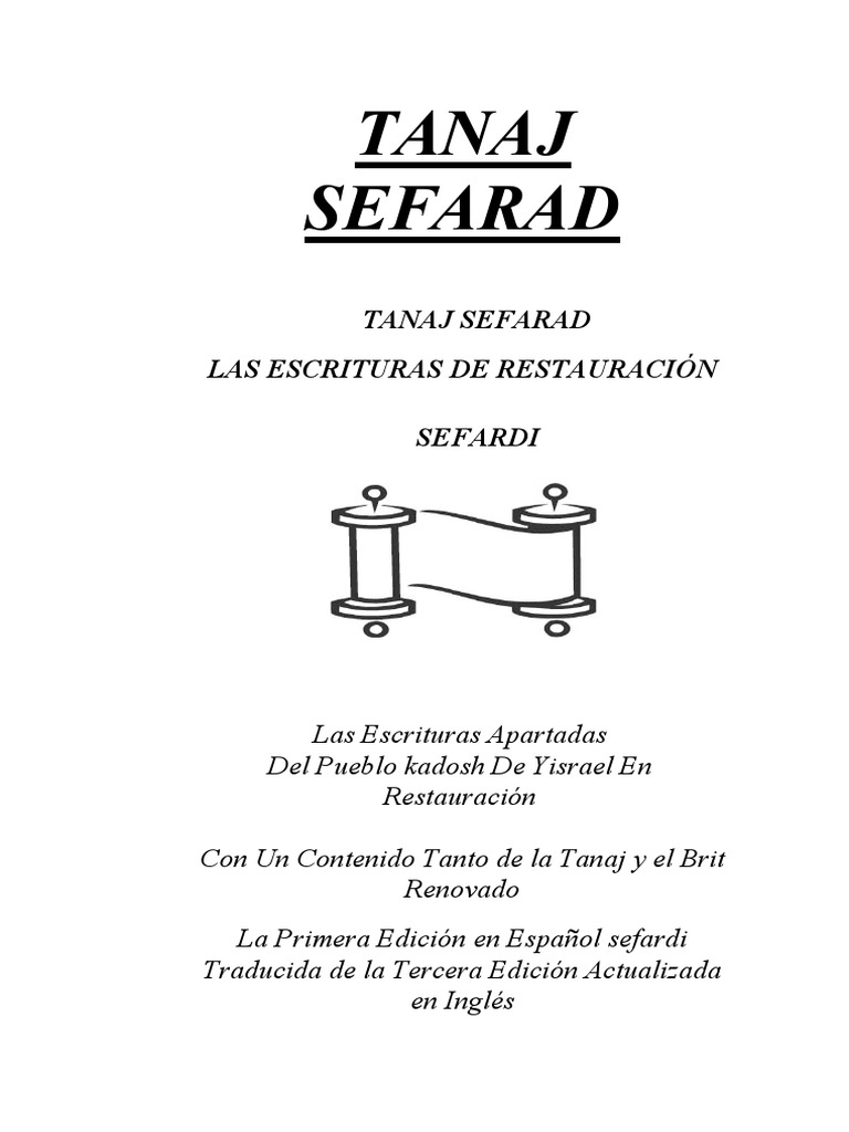 Tanaj Sefardi PDF | PDF | Contenido bíblico | Libros de la Biblia hebrea
