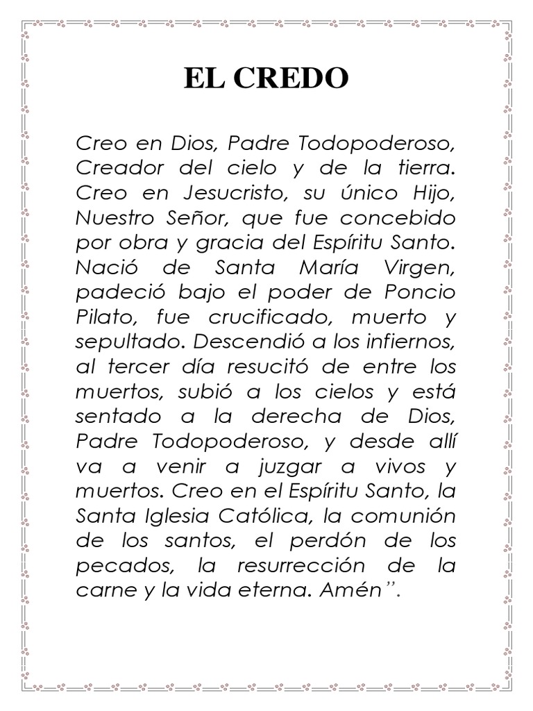 El Credo | PDF