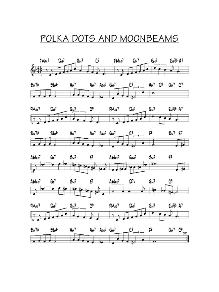 Polka Dots and Moonbeams | PDF