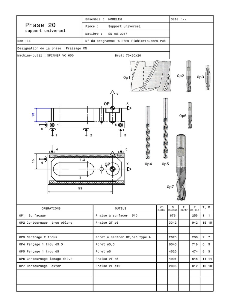 Contrat de Phase Phase 20 Support Universel | Outil de tour | Matériaux de construction