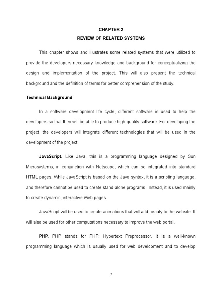 Review of Related Systems | PDF | Php | Web Server