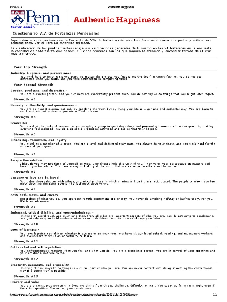 Authentic Happiness PDF | PDF | Courage | Ethical Principles