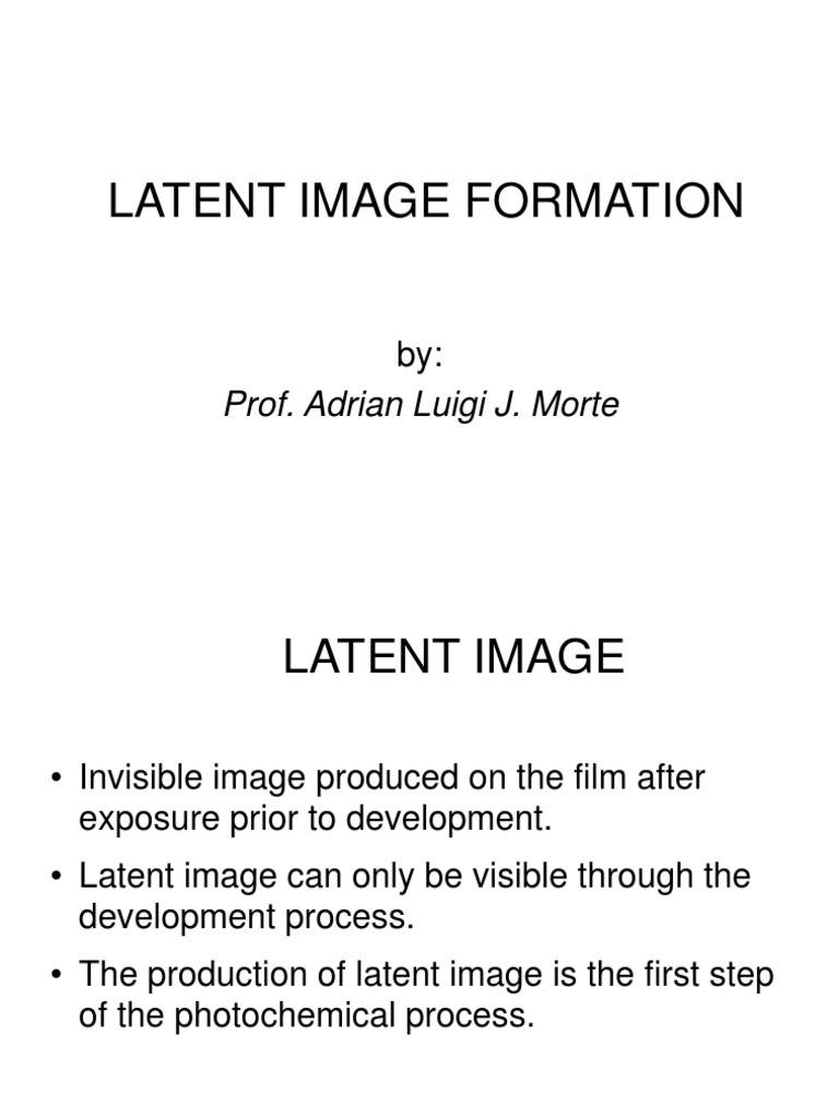 Processing of Latent Image | PDF | Optics | Physical Chemistry