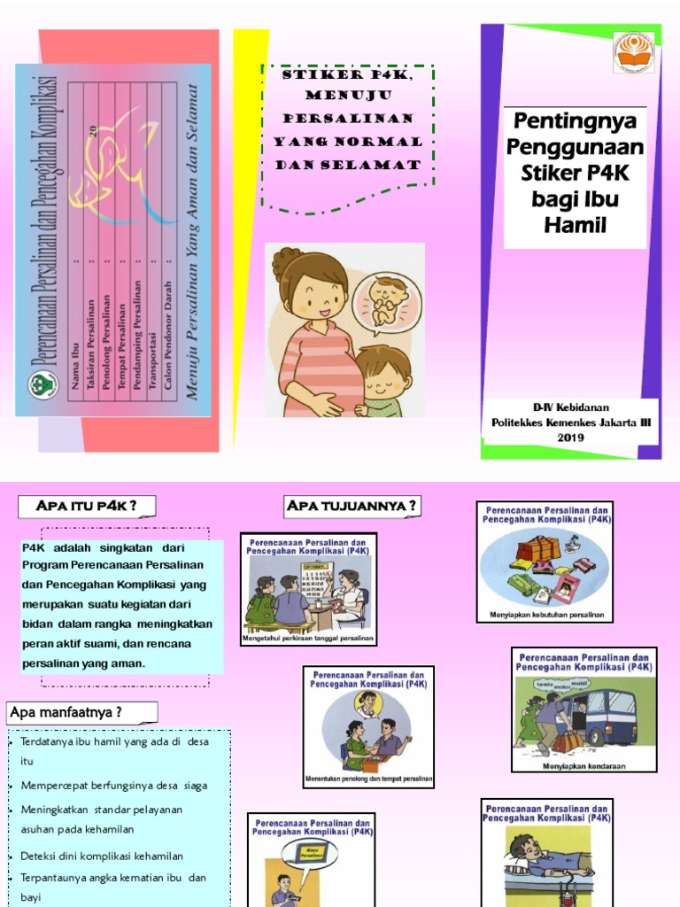 Pentingnya Stiker P4K bagi Ibu Hamil | PDF