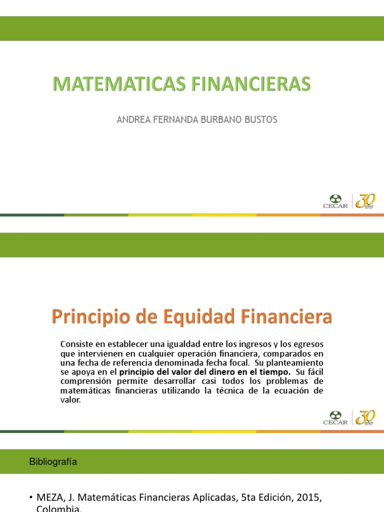 5 Principio de Equidad Financiera | PDF