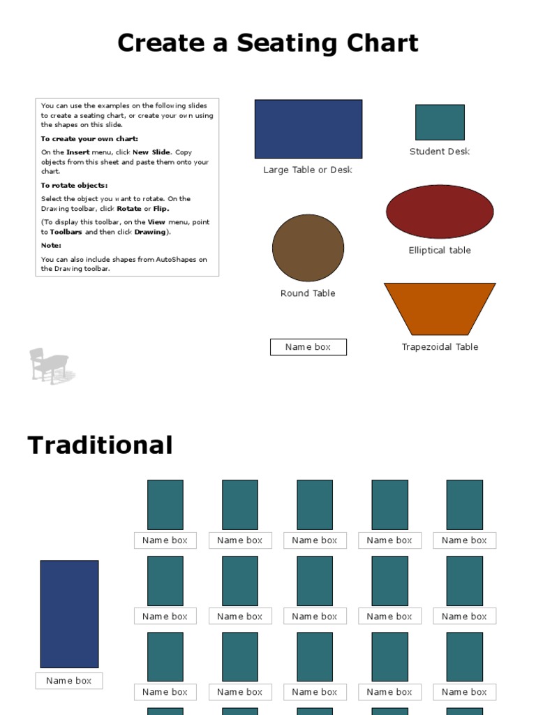 Seating Chart Templates 1 | PDF | Computing And Information Technology ...