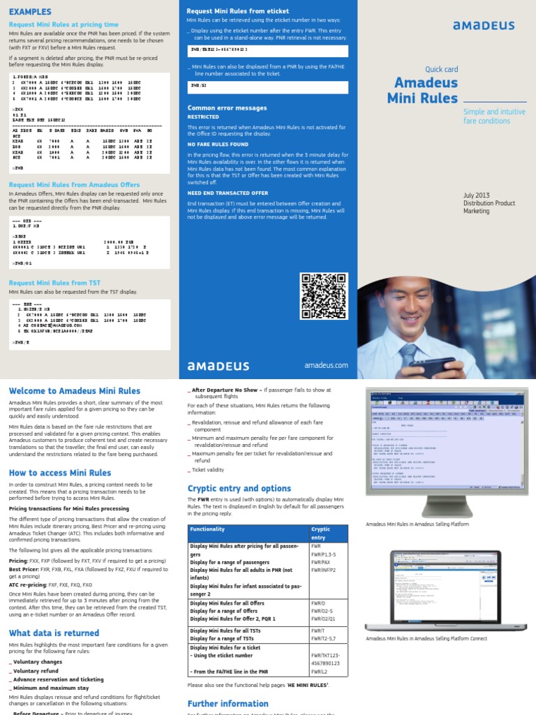 MIni Rules Quick Card PDF | PDF | Pricing | Computing