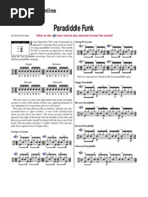 Paradiddle Sheet Music Drummer Boy