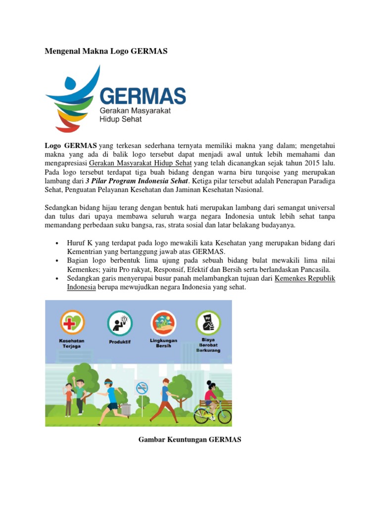 Mengenal Makna Logo GERMAS | PDF