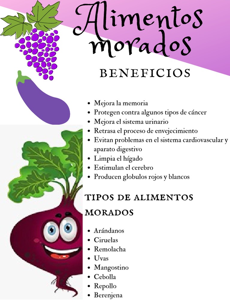 Beneficios de los Alimentos Morados | PDF