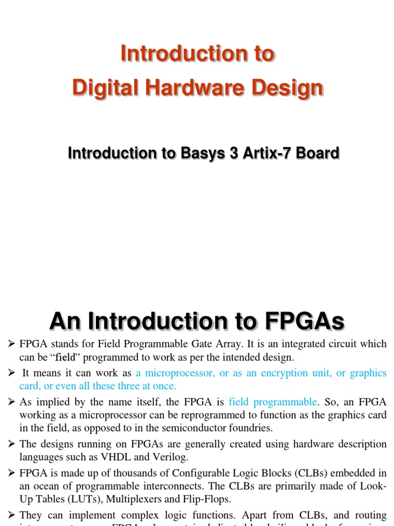 Introduction To Digital Hardware Design | PDF | Electric Motor | Field ...