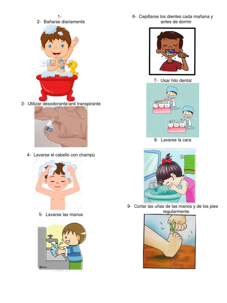 8 Hábitos Esenciales de Higiene Personal | PDF