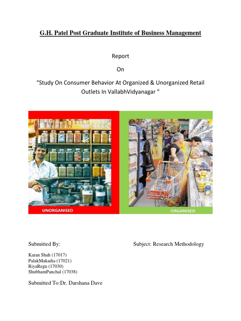 Analysis of Consumer Behavior and Preferences Between Organized and ...
