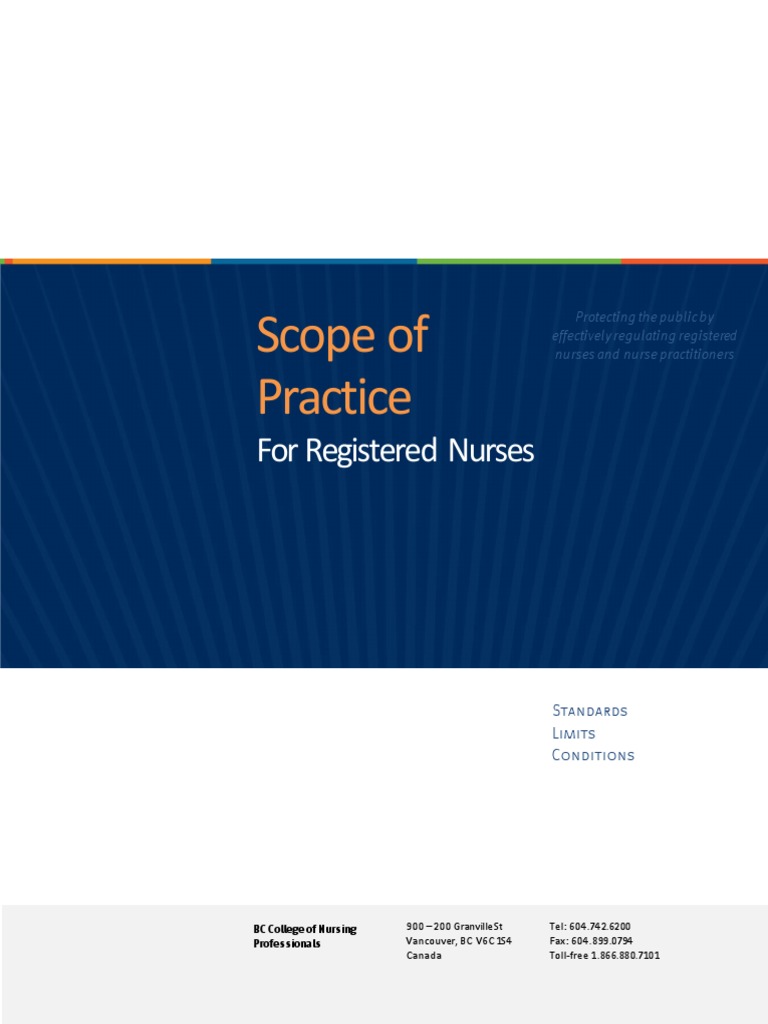 Scope of Practice: For Registered Nurses | PDF | Nursing | Health ...