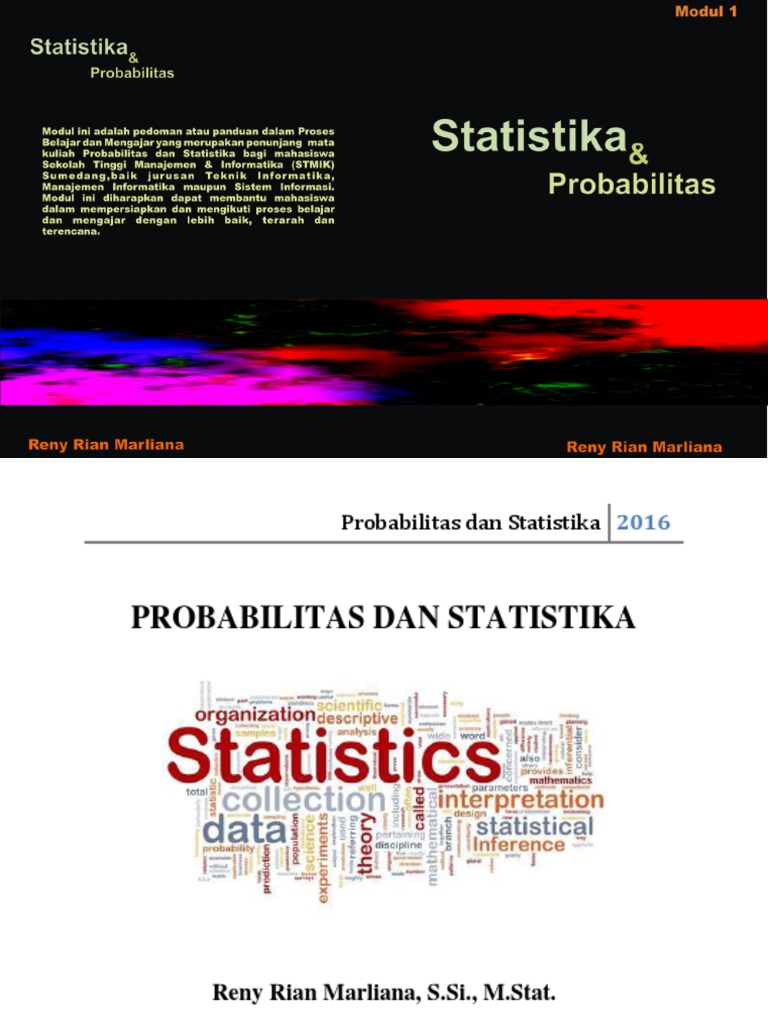 Modul Probabilitas Dan Statistika Teori PDF | PDF