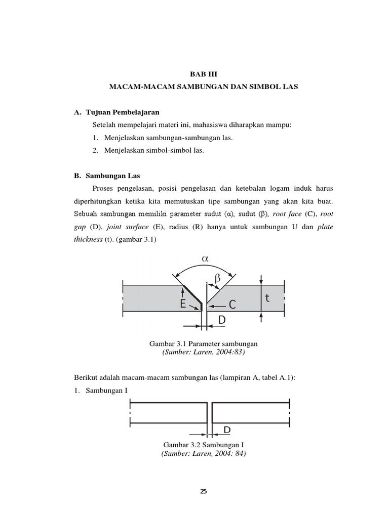 08 Bab III Sambungan & Simbol Las | PDF