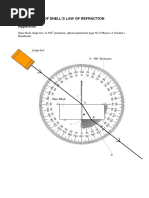 Snell's Law Lab Report | PDF | Refraction | Refractive Index