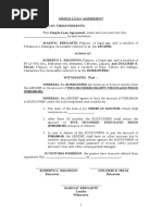 Sample of Loan Agreement Philippines | PDF | Loans | Interest