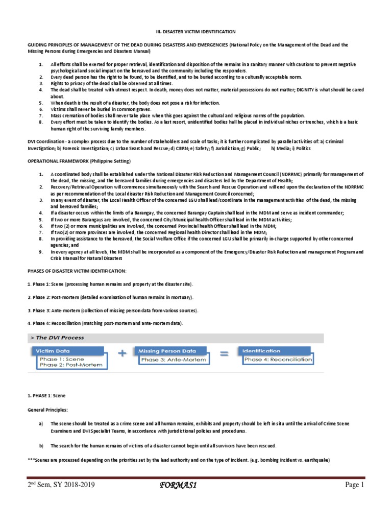 Disaster Victim Identification Guidelines | PDF | Fingerprint | Autopsy