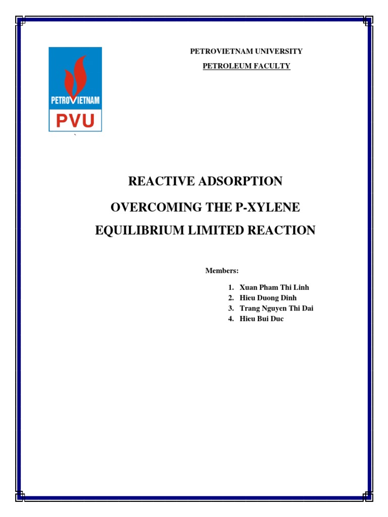 Reactive Adsorption | PDF | Adsorption | Chemical Reactor