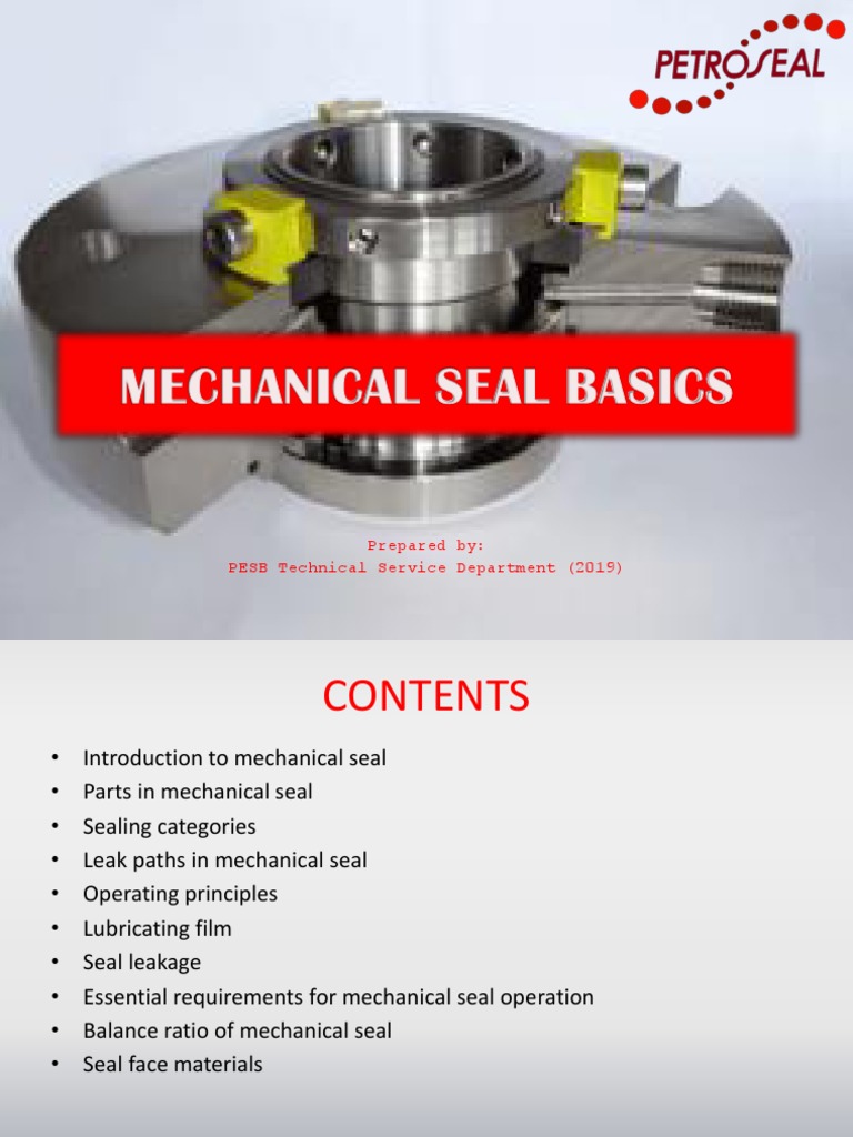 Mechanical Seal Fundamentals and Types | PDF | Materials | Chemistry