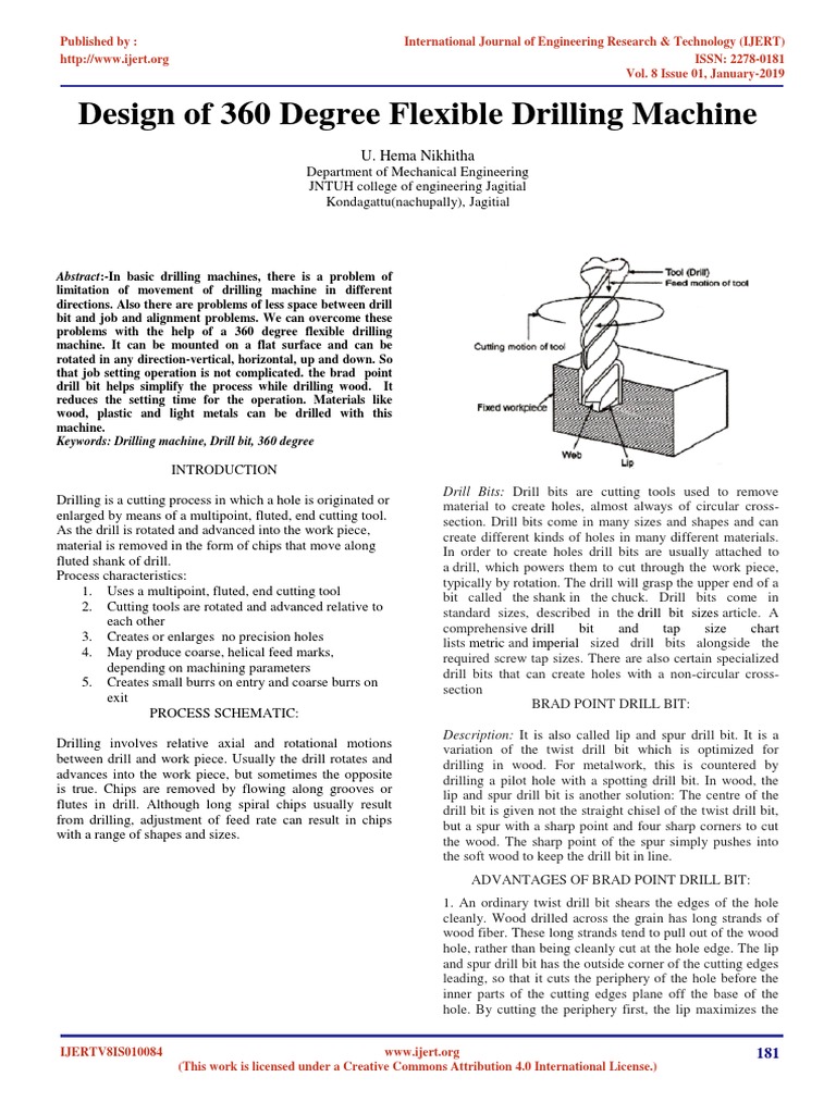 Design of 360 Degree Flexible Drilling Machine IJERTV8IS010084 ...