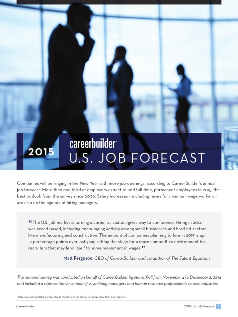 Careerbuilder q1 2015 Forecast | PDF | Employment | Labor
