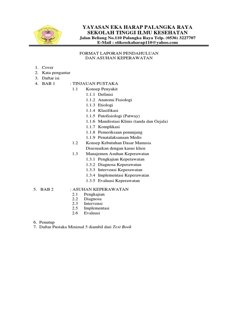 Format LP Dan Askep | PDF