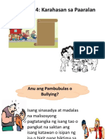 Uri NG Pambubulas o Pambubully | PDF