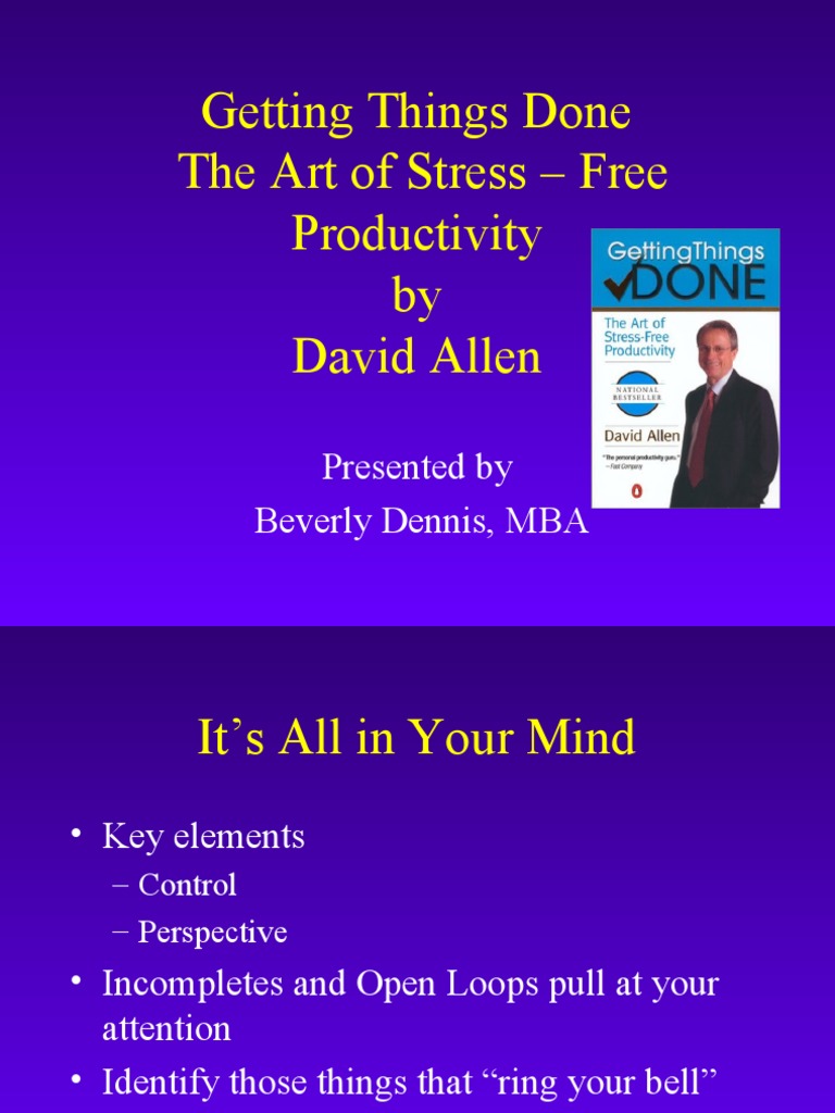 Getting Things Done | PDF | Cognition