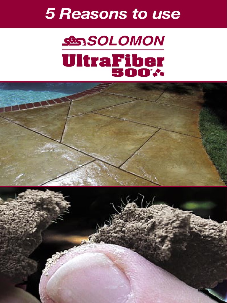 5 Reasons To Use Solomon Ultrafiber 500 | PDF | Fibers | Concrete