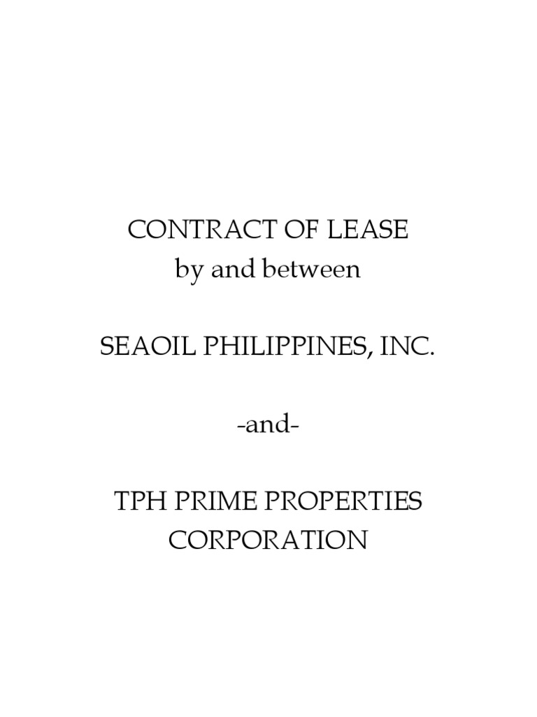 Contract o Lease (Paranaque) | PDF | Assignment (Law) | Lease