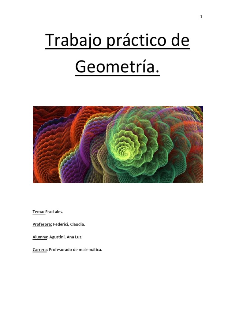 Fractales: Definición y Tipos | PDF | Fractal | Dimensión