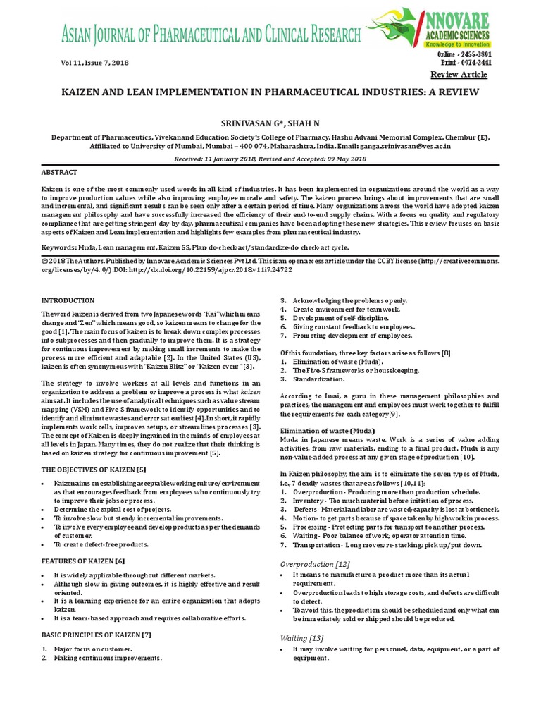 Asian Journal For Kaizen | PDF